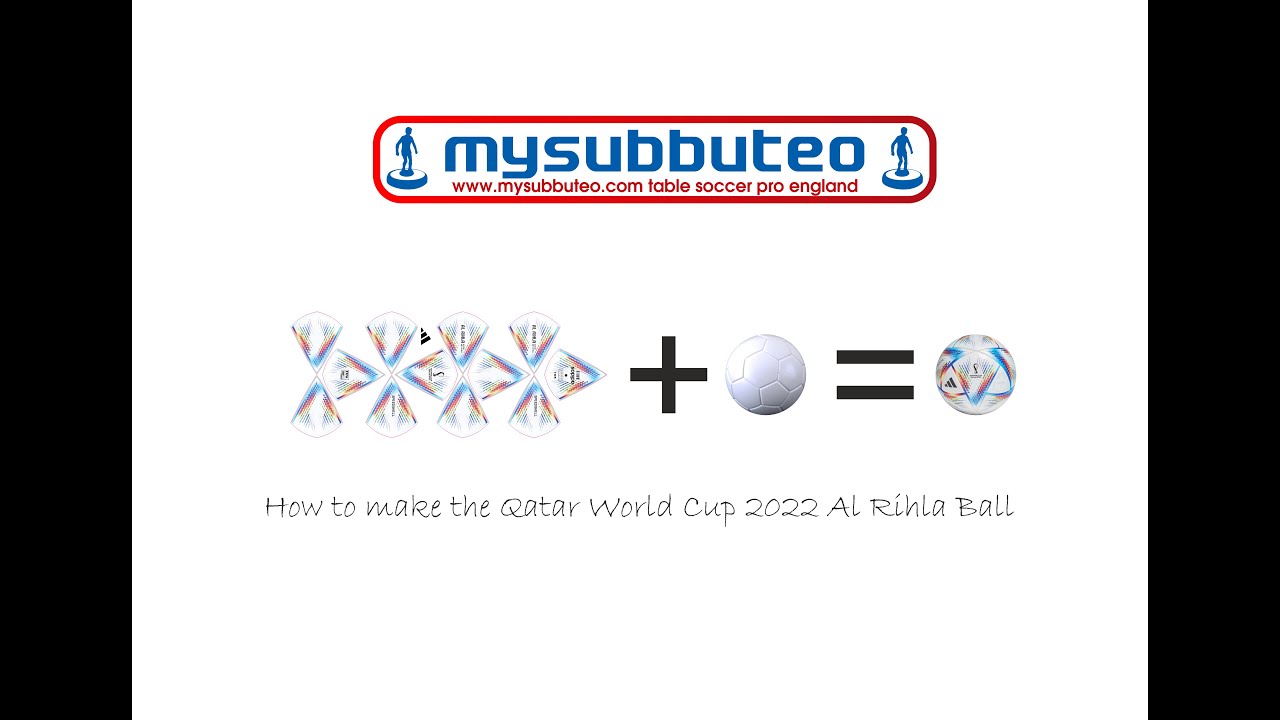 How to make the Qatar World Cup 2022 subbuteo ball with decals - YouTube