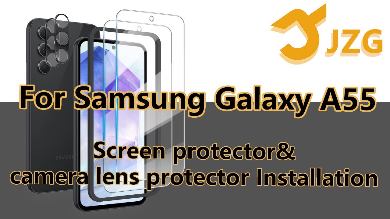 Samsung Galaxy A55 Screen Protector Installation - YouTube