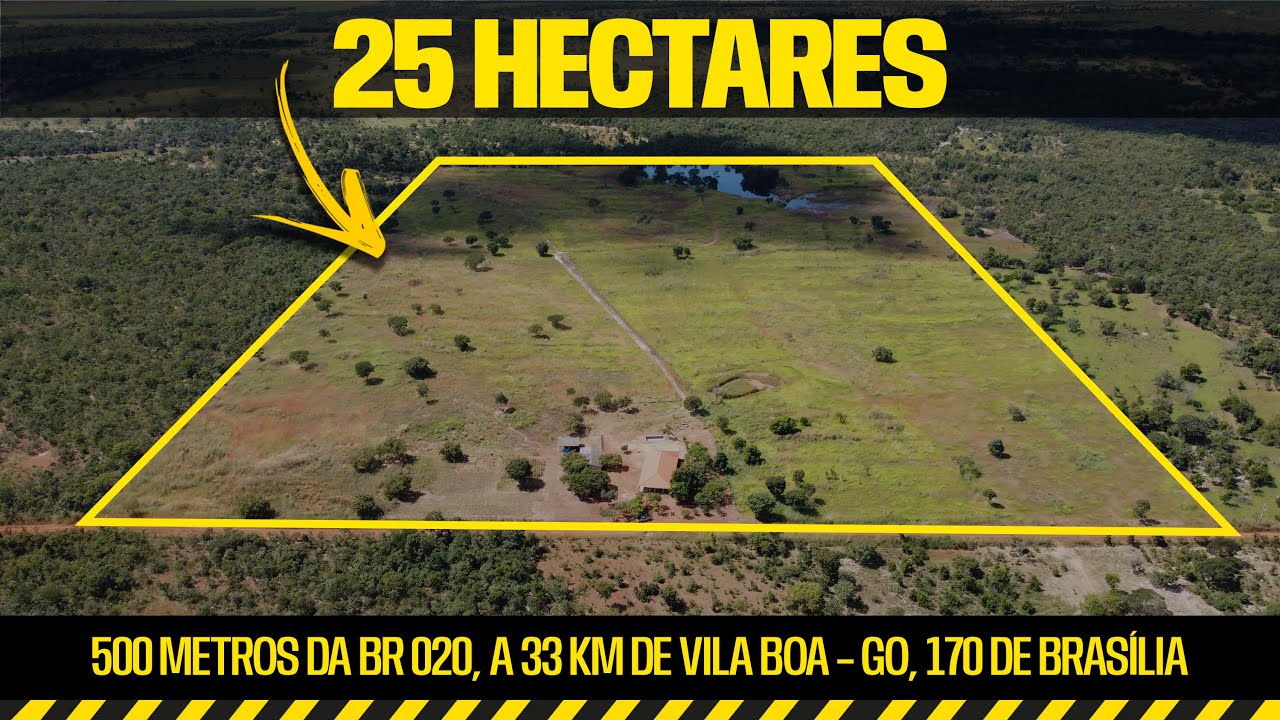 Lindo sítio 25 hectares, casa grande, a 500 m da BR 020, 30 km de Vila ...