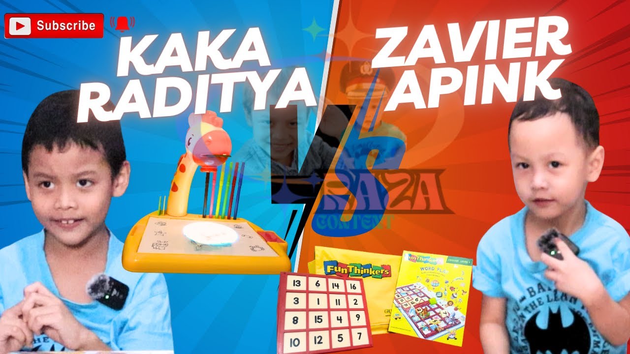 PART 2 RADIT DAN ZAVIER BERSAING KETAT I MEJA PROYEKTOR GAMBAR I FUN ...
