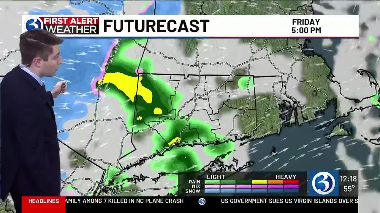FORECAST: First Alert Weather Day continues for strong wind, heavy rain ...