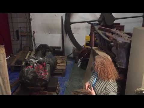 Restoration work on the statue of Edward Colston - video by Bristol Live