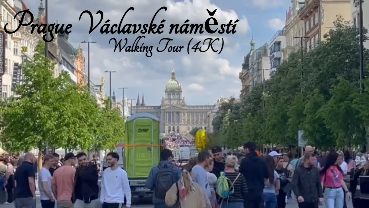Václavské náměstí | Prague | Czech Republic | (4K) Walking Tour | Part ...