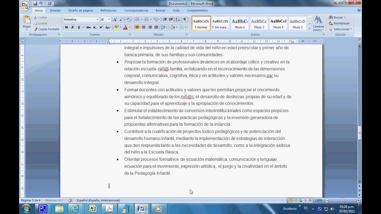 video 3conjunto comando parrafo word - YouTube