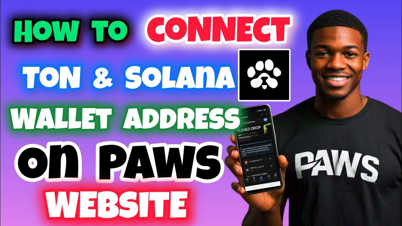 How to Connect Your Wallet on PAWS Website | Connect TON & SOL Wallet ...