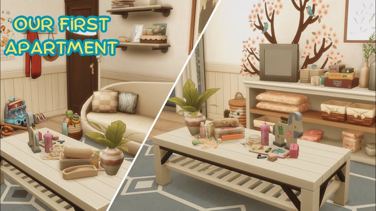 Our First Apartment | The Sims 4 Speed Build: Apartment Renovation ...