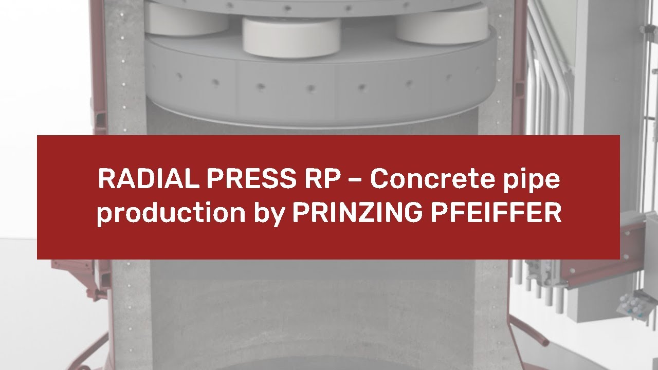 Concrete pipe production with Radial Press RP by PRINZING PFEIFFER ...