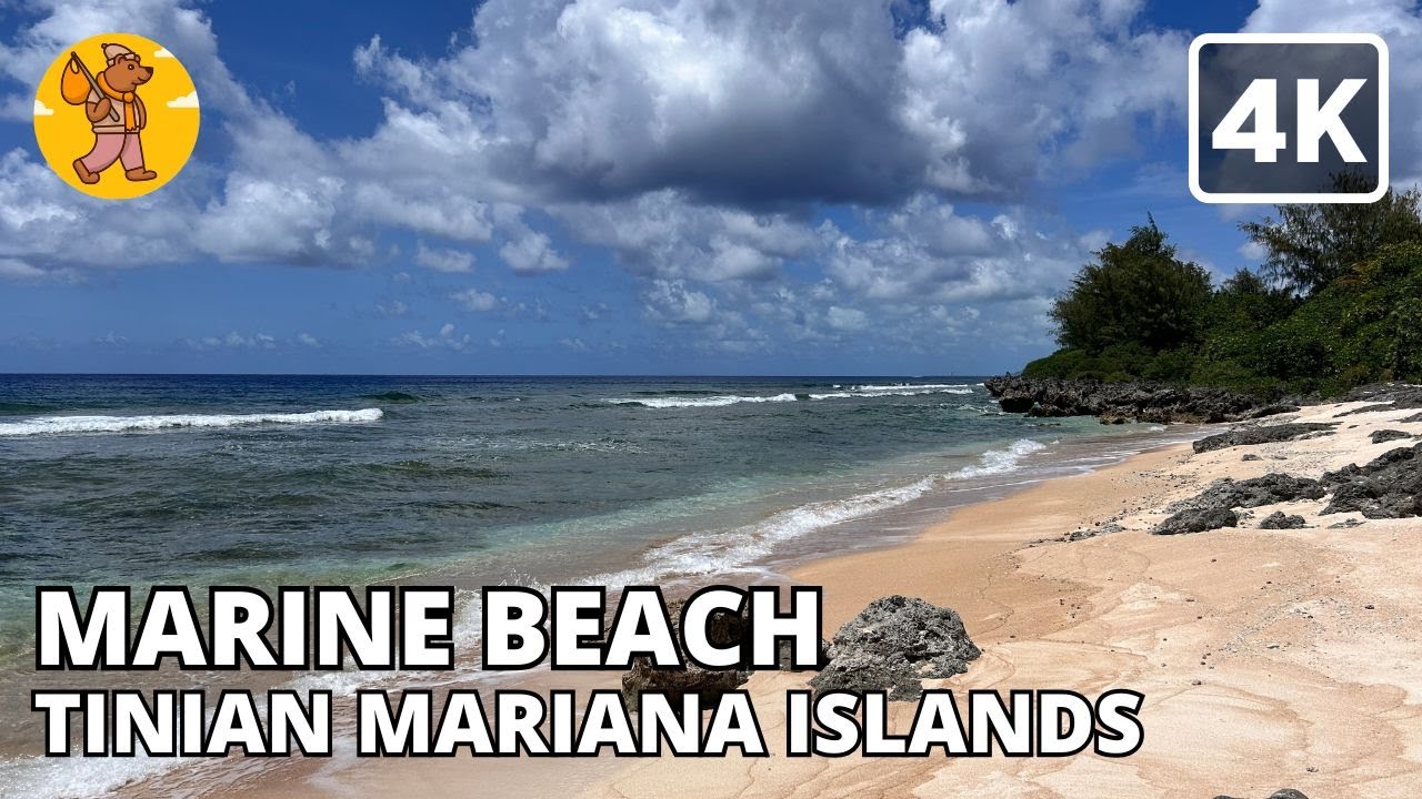 4K Marine Beach Walking Tour – Tinian, Northern Marianas Islands - YouTube