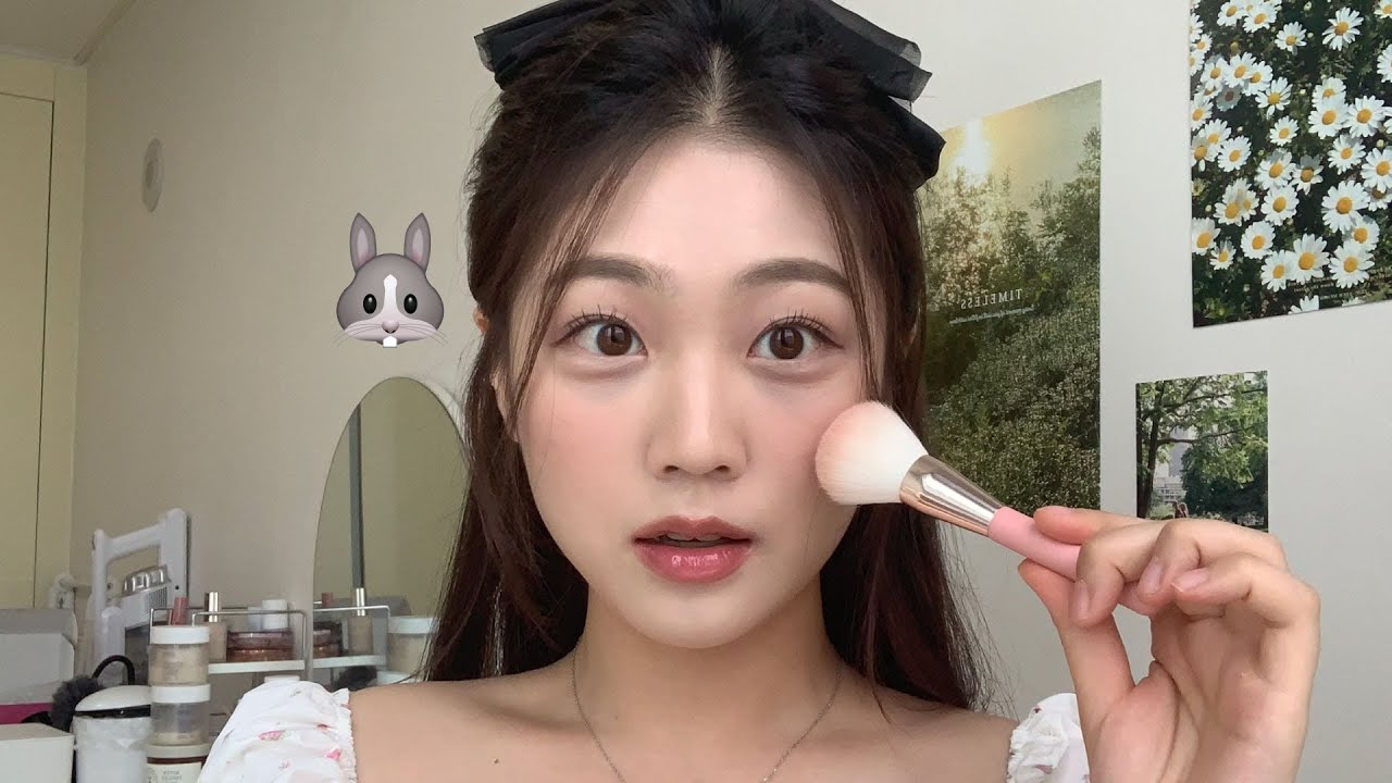 Grwm 확신의 토끼상 메이크업🐰 청순 데일리 메이크업하면서 같이 준비해요💘 Feat요즘 최애 블러셔•립 Youtube