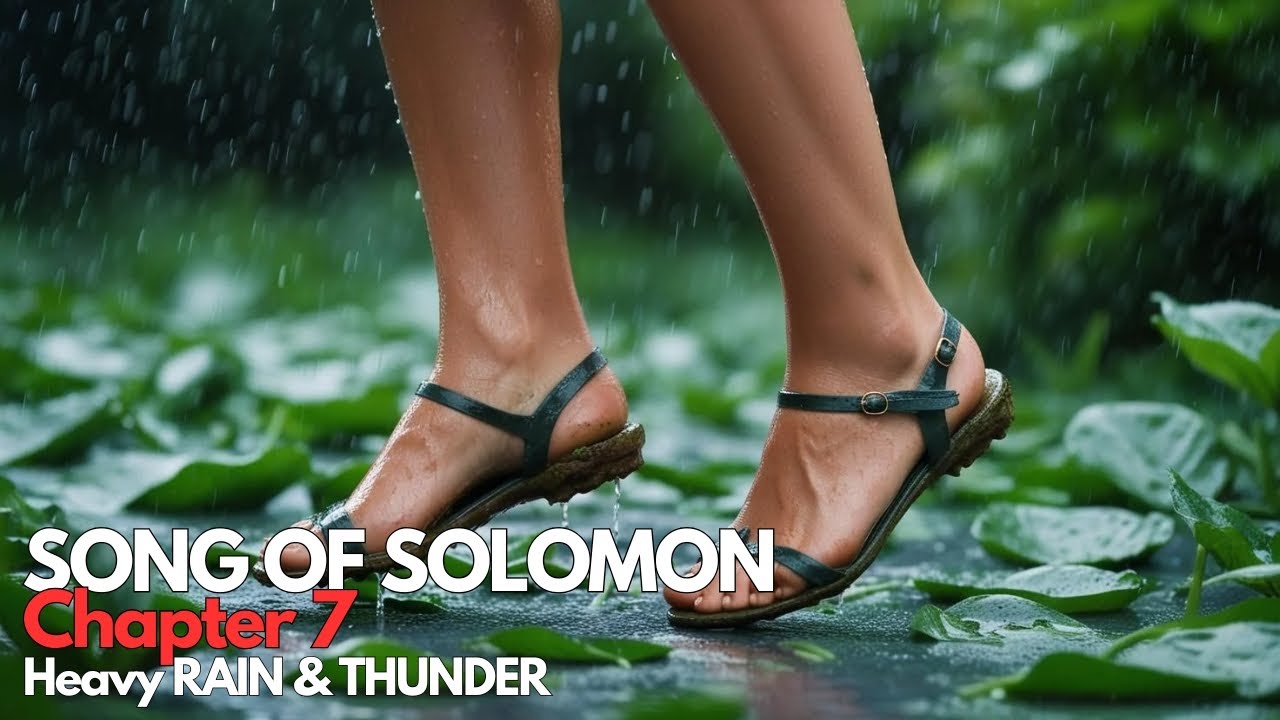 🌧️ Song of Solomon 7 (KJV) | Soothing Female Voice w/ Heavy Rain & Thunder | 3-Hour Loop ⚡ - YouTube