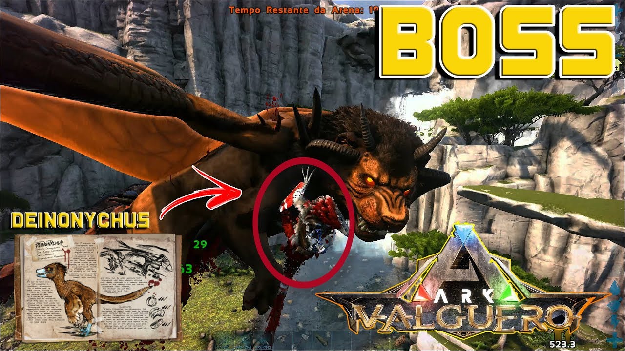 ARK SURVIVAL EVOLVED - Arena BOSS do Mapa Valguero - YouTube