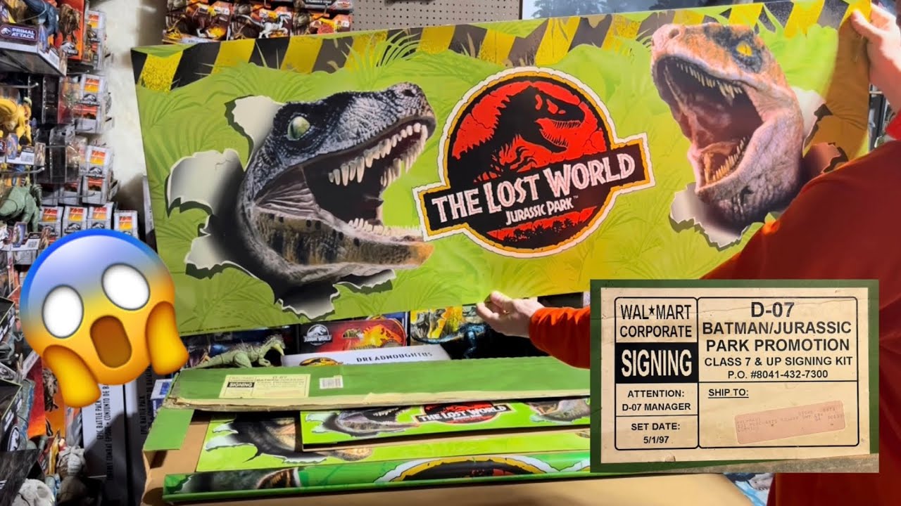 Jurassic Park The Lost World insanely rare vintage store displays ...