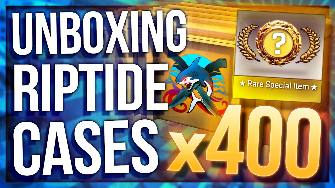 UNBOXING 400 OPERATION RIPTIDE CASES (INSANE KNIFE) - YouTube