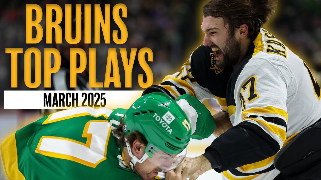 Boston Bruins Top Plays from March 2025 | Bruins Highlights - YouTube