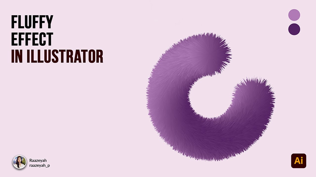Fluffy Effect in Adobe Illustrator | Easy Tutorial 2021 - YouTube