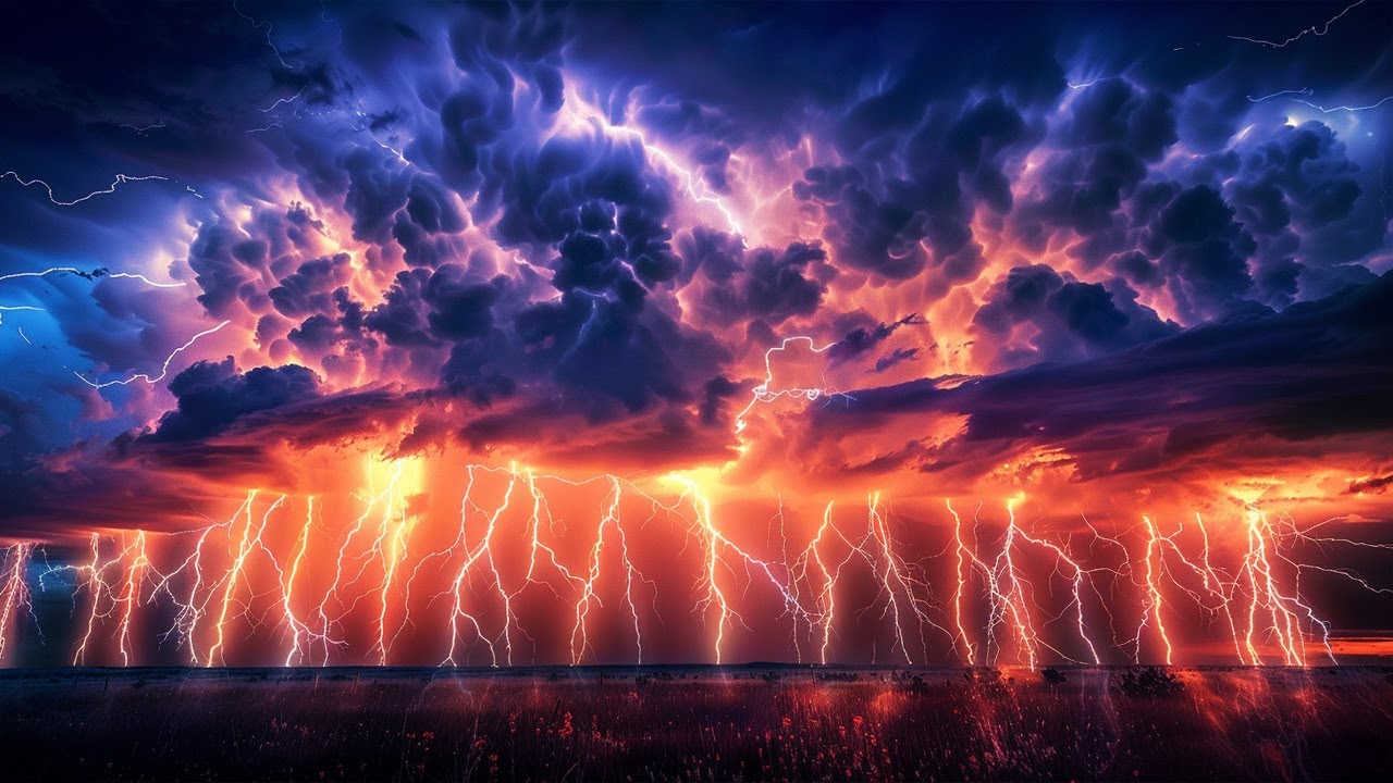 ⚡ Heavy Thunderstorm Sounds & Rain Sounds For Sleeping | Relaxing Rain ...