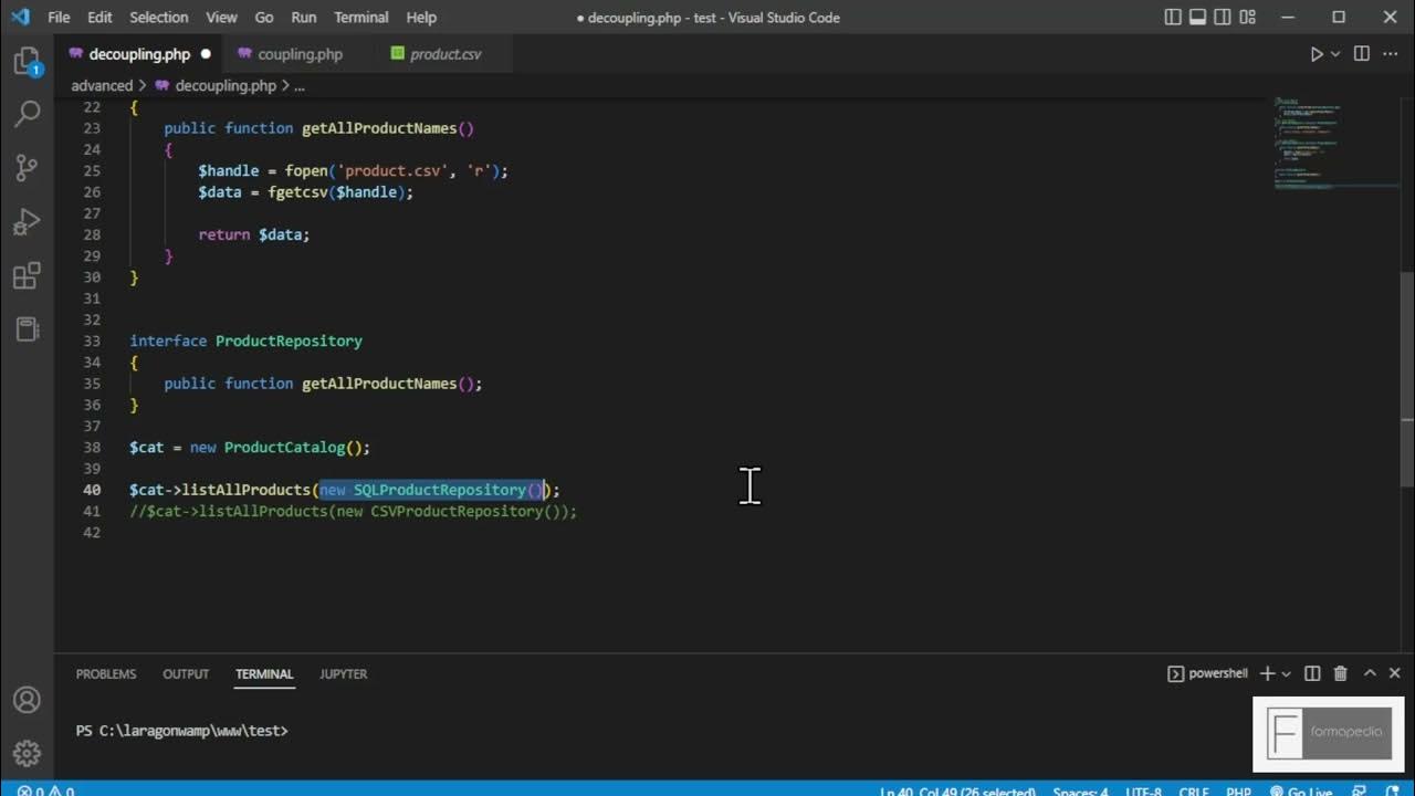 Principe SOLID pour le découplage du code Part 2 - YouTube