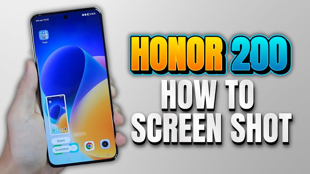 How to Take a Screenshot on Honor 200 / Capture the Screen of Your ...