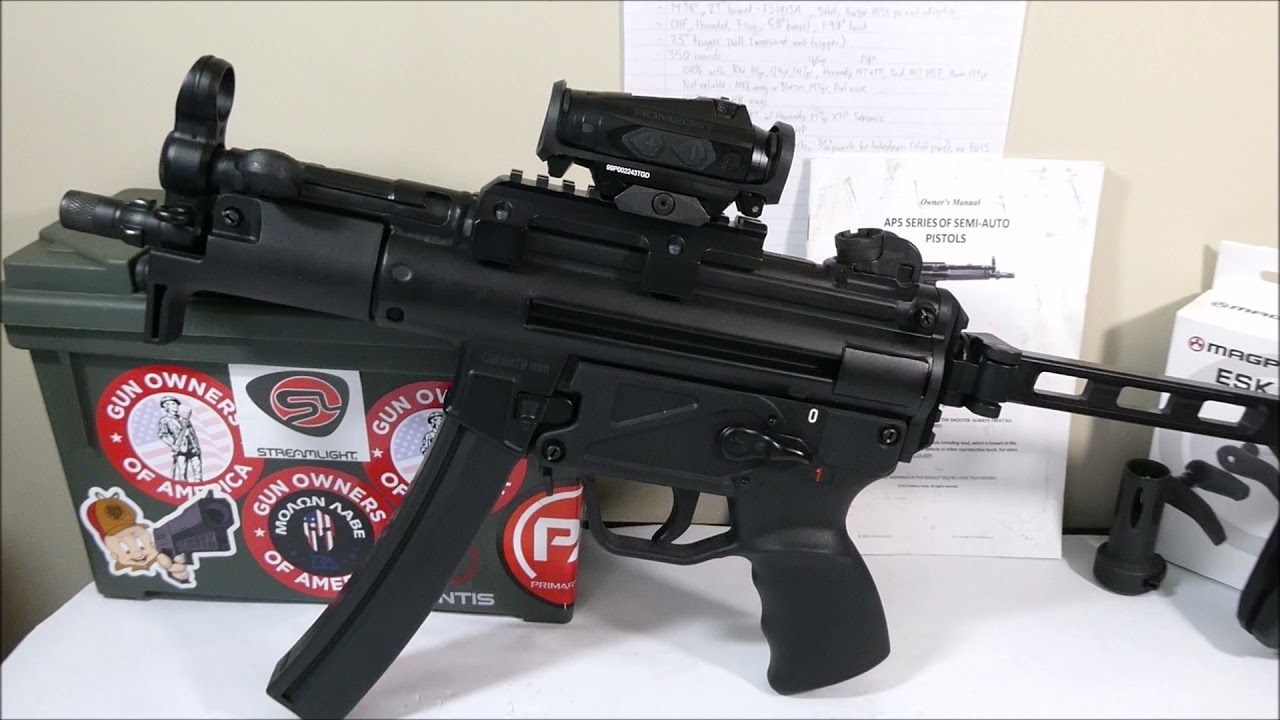 Century Arms AP5-P Review (MP5K SP5k clone) and Field Strip with 80 ...