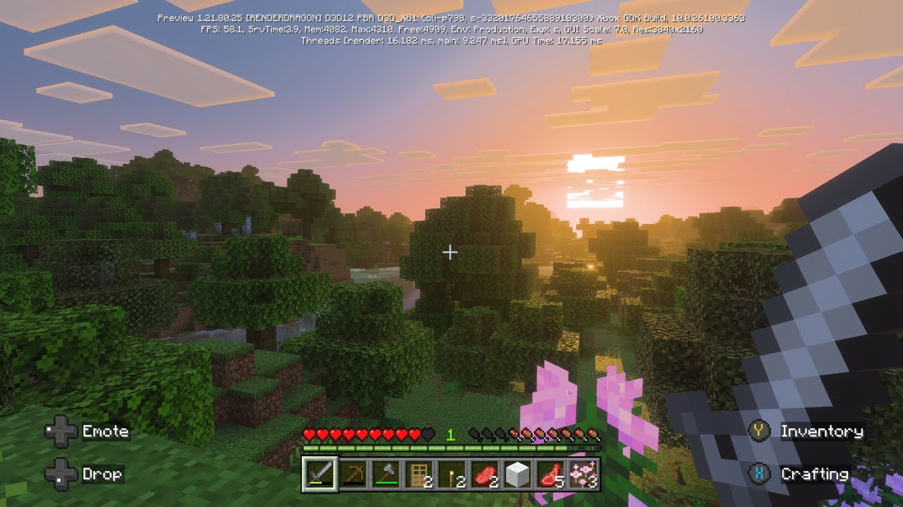 Minecraft Vibrant Visuals on Xbox Series X (1.21.80.25 Preview) - YouTube