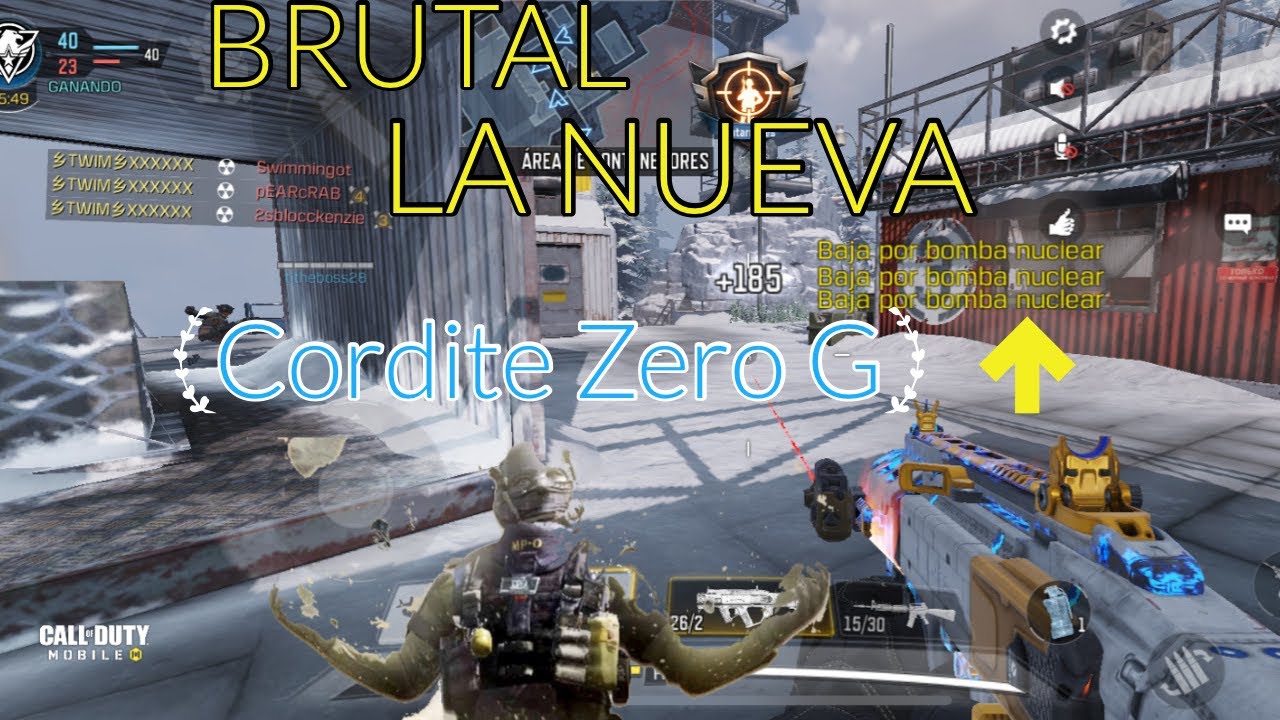 Probando La Nueva Cordite Zero G Legendaria Es Espectacular 😍 Cod ...