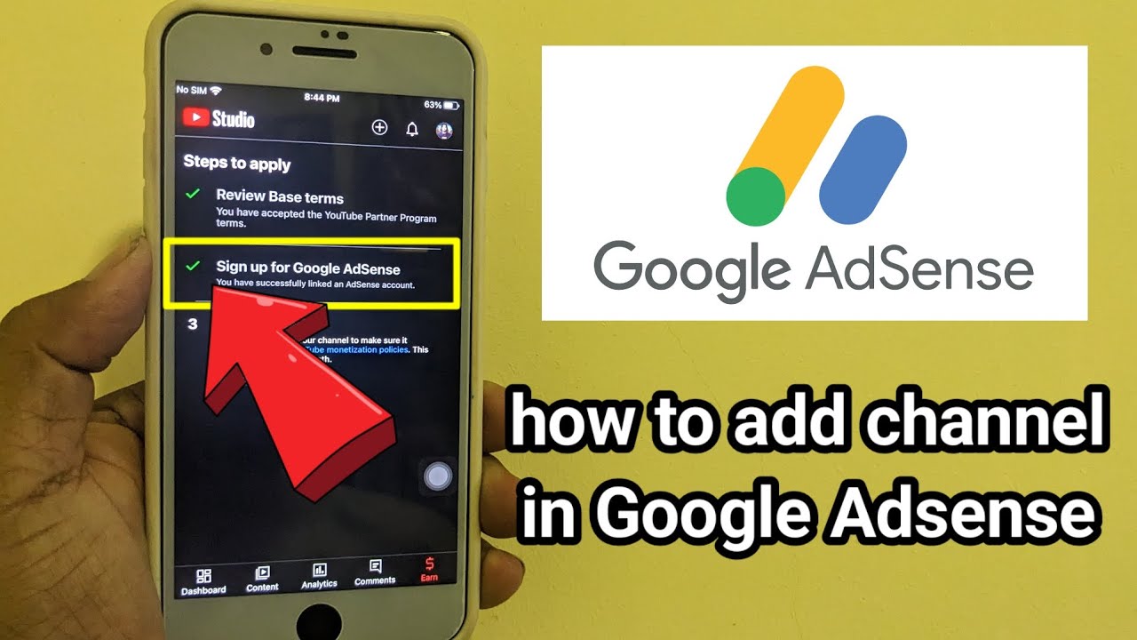 How to add channel YouTube in Google Adsense ,របៀបភ្ជាប់ channel ...
