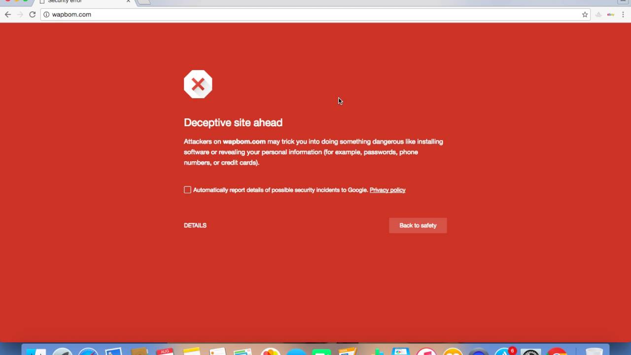How to solve security problem comes in google chrome - YouTube