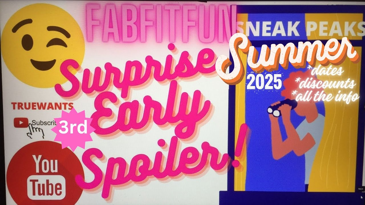 FabFitFun Summer 2025 Spoiler 3rd Early SneakPeek Reveal ...