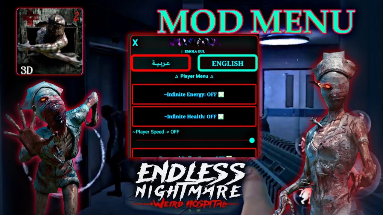 MOD MENU Endless Nightmare: Weird Hospital || مهكرة 🔥 - YouTube