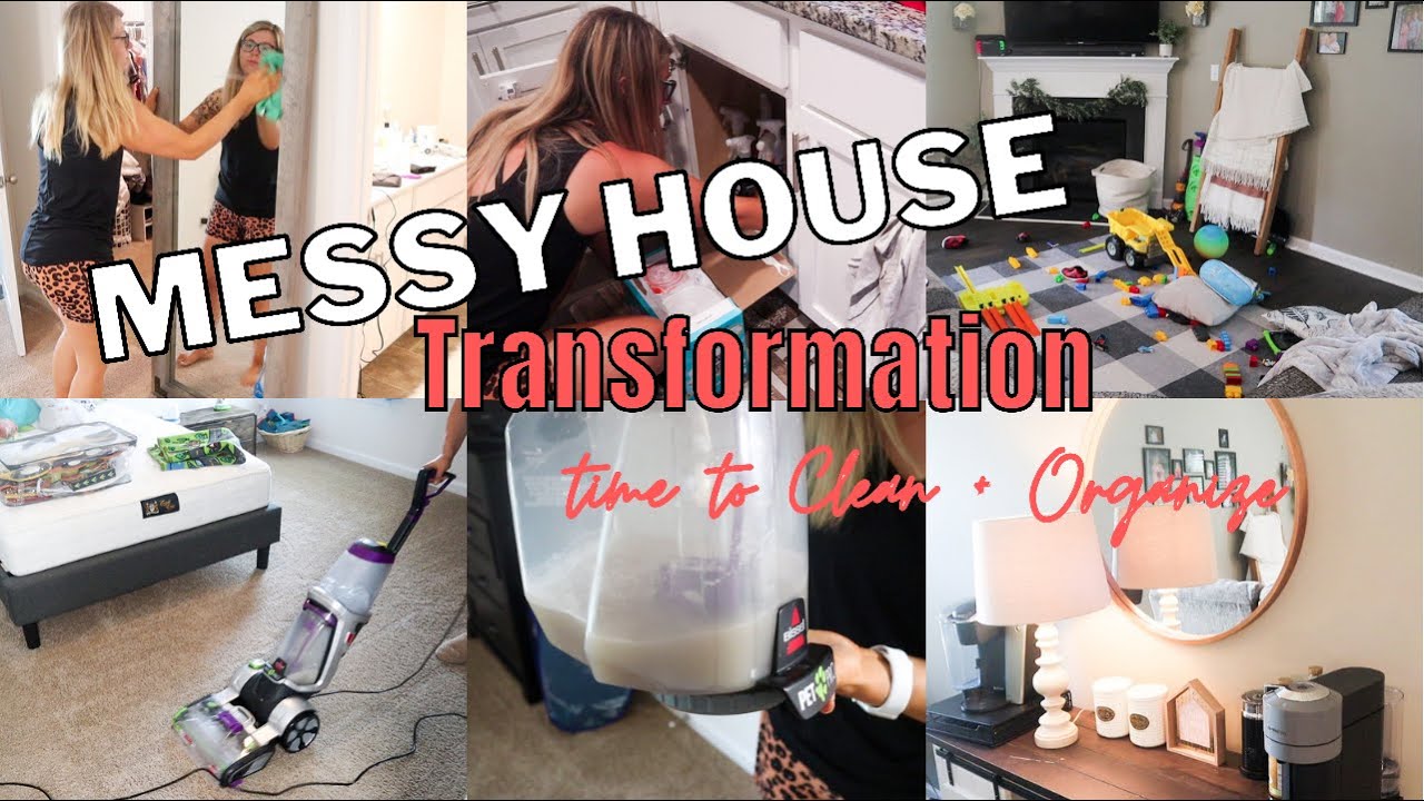 Messy House Transformation || Full Day of Cleaning || Time to Clean ...