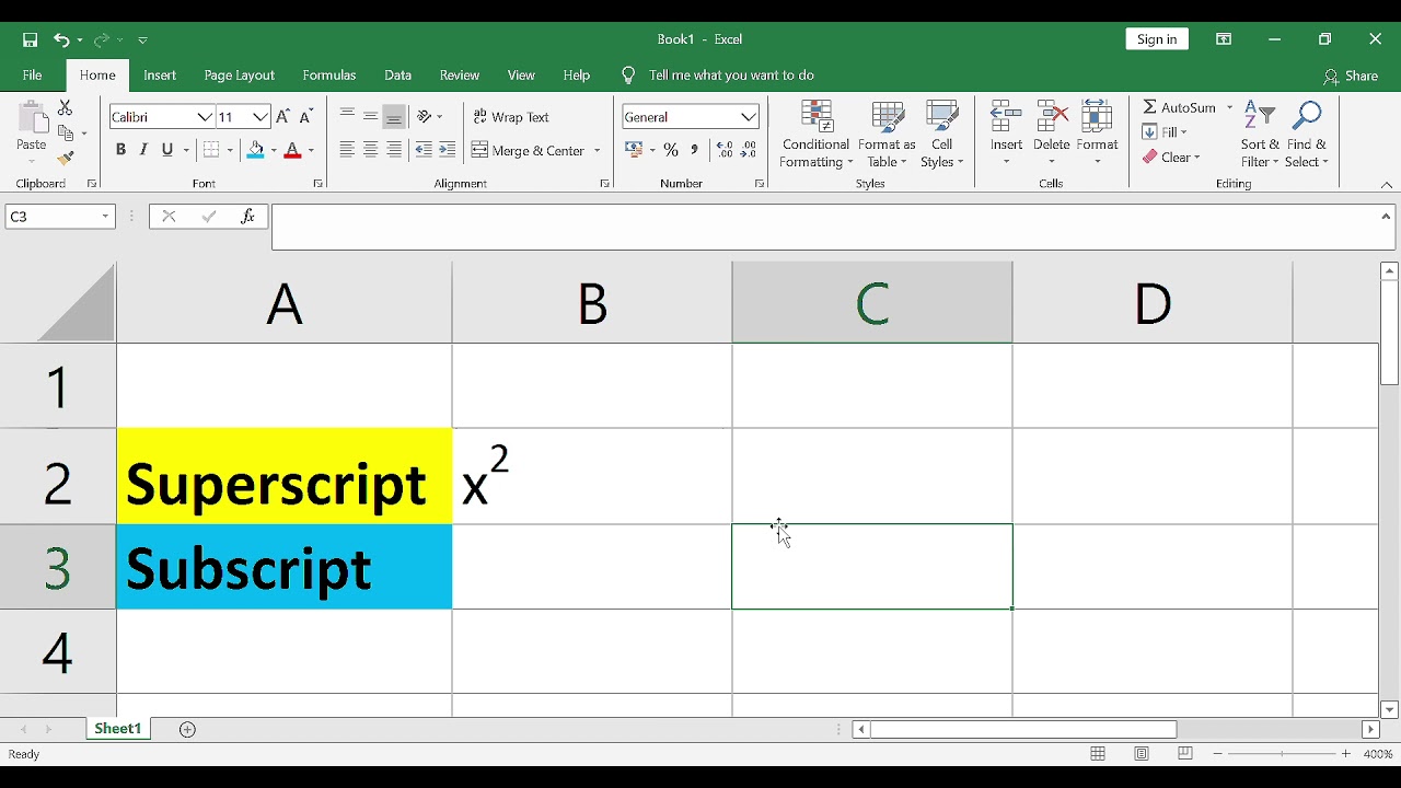 How To Write Superscript In Excel How To Write Superscript And How To Write Superscript In Excel How To Write Superscript And