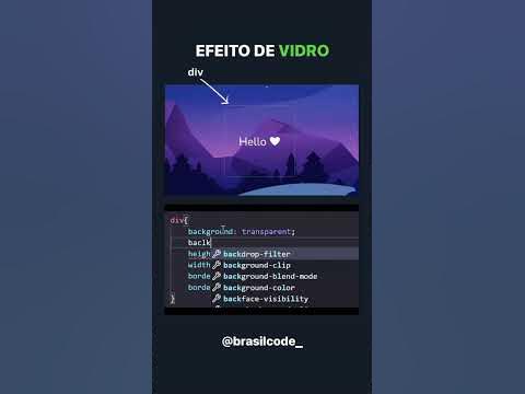Efeito vídeo com HTML E CSS #html #css #programador #programadores - YouTube
