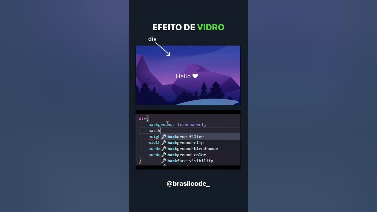 Efeito Vídeo Com Html E Css Html Css Programador Programadores