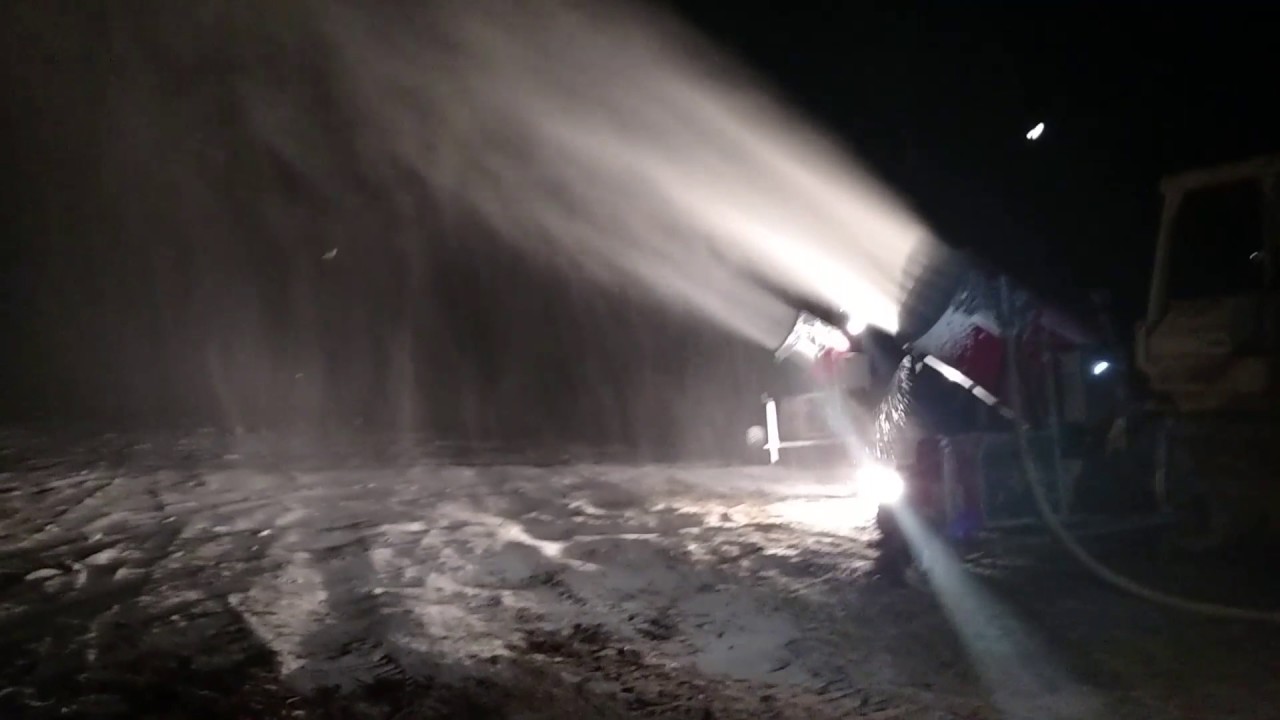 Areco fan gun / snow makers - YouTube