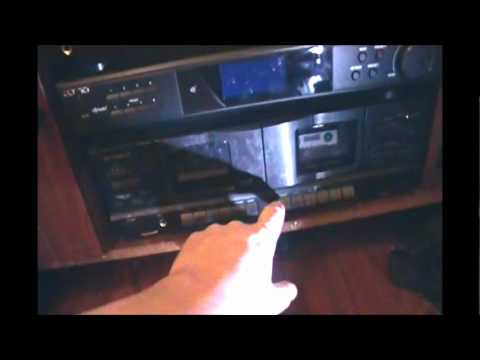 Optimus SCT-49 dual cassette deck with high speed dubbing and auto ...