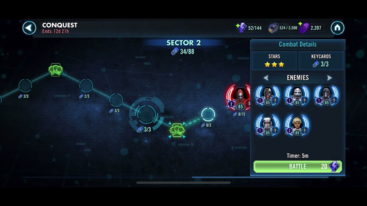 SWGOH CONQUEST 2021 - EASY WAY TO GET FULL STARS - YouTube
