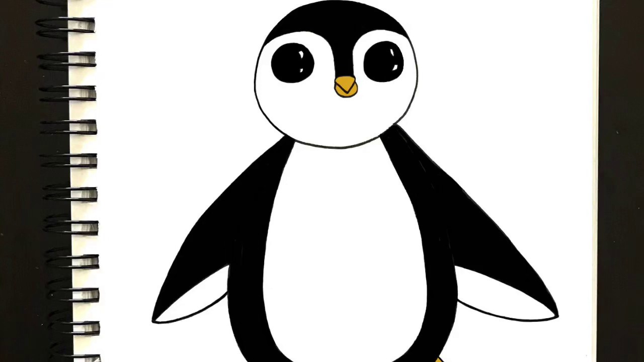 How To Draw A Penguin - YouTube