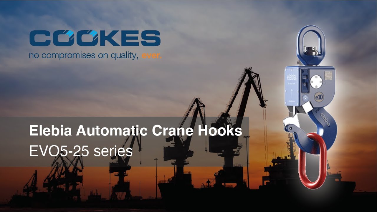 Introduction to Elebia Automatic Crane Hooks - EVO5-25 series - YouTube