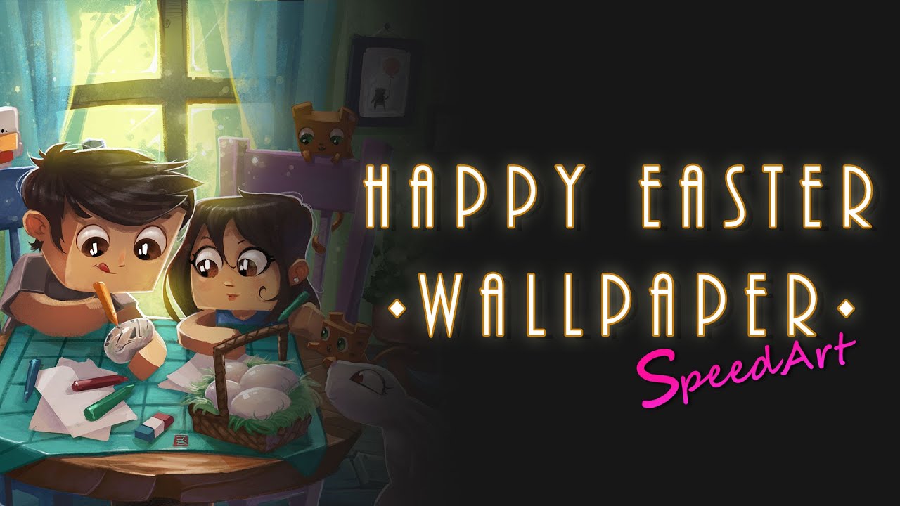 Easter Minecraft Wallpaper - SpeedART - YouTube