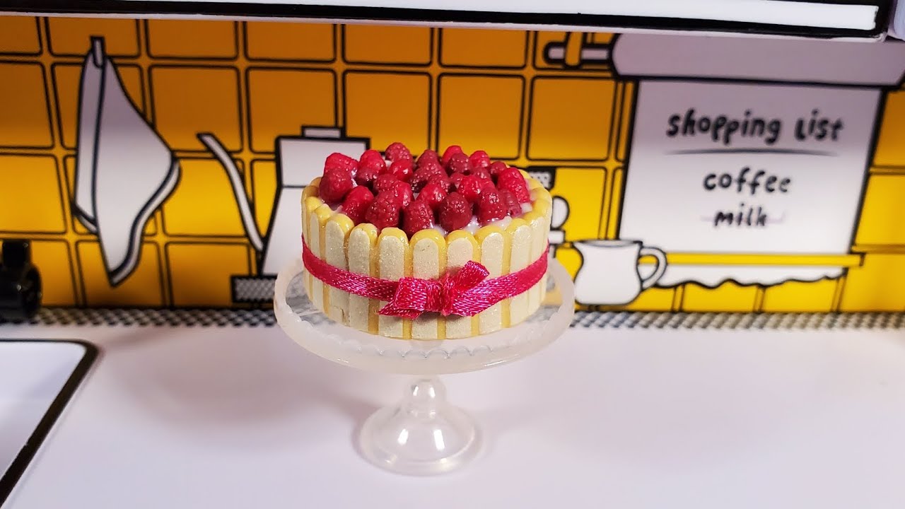MiniVerse Raspberry Lady Finger Cake 🍰 - YouTube