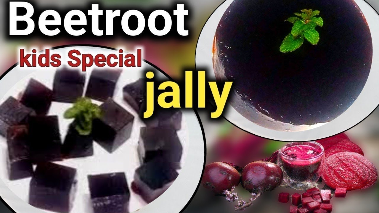 how to make beetroot jelly recipe with agar agar | healthy juice jelly ...