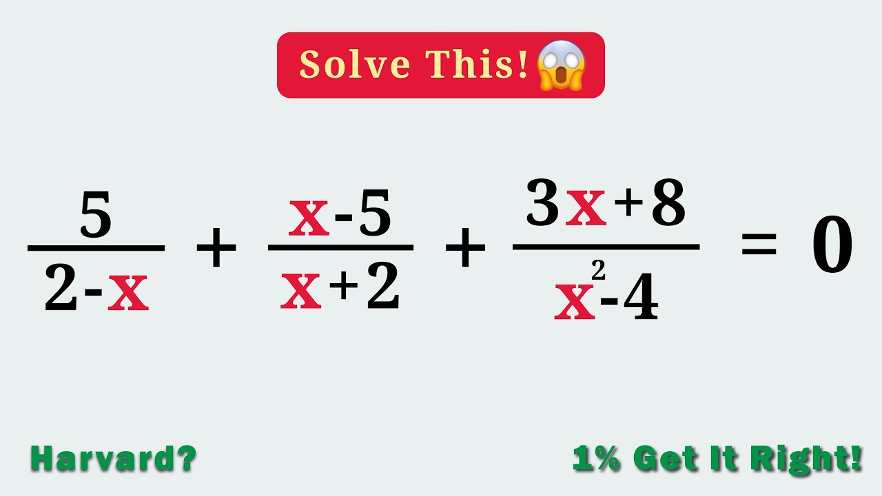 Solve A Nice Math Problem 📚🔥 | Harvard University | #maths #mathematics ...