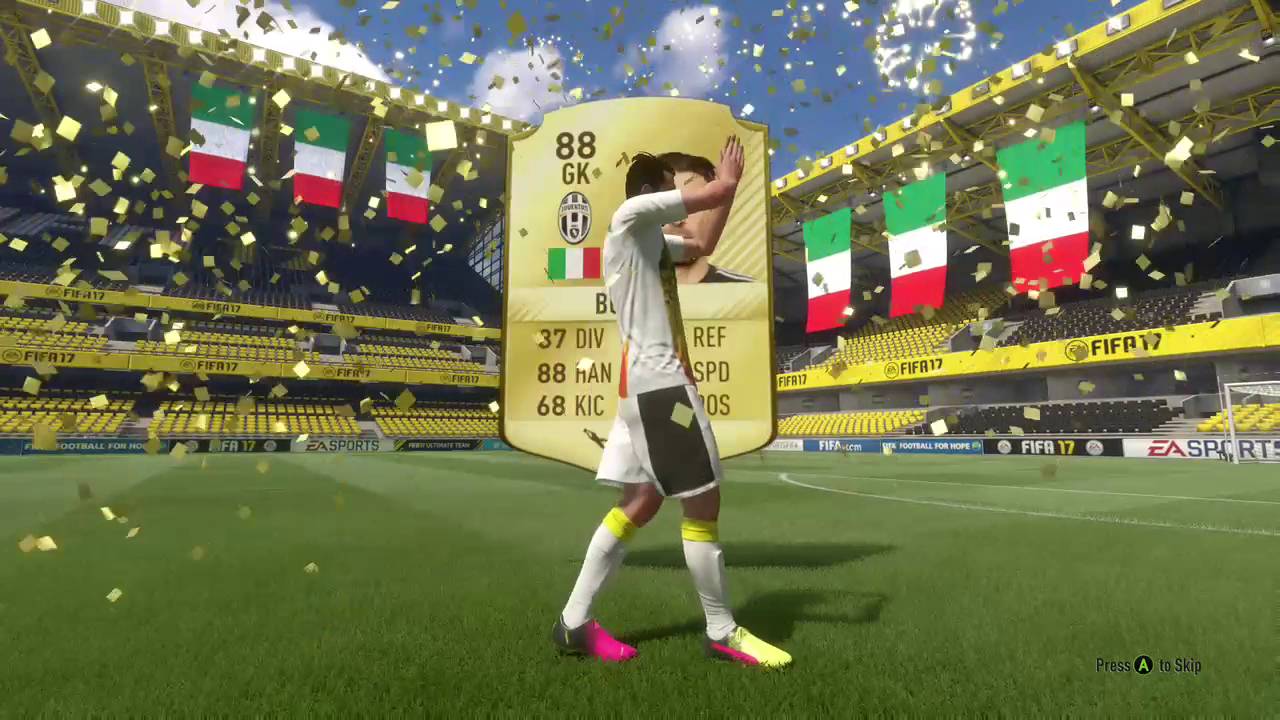 FIFA 17 BUFFON IN A PACK - YouTube