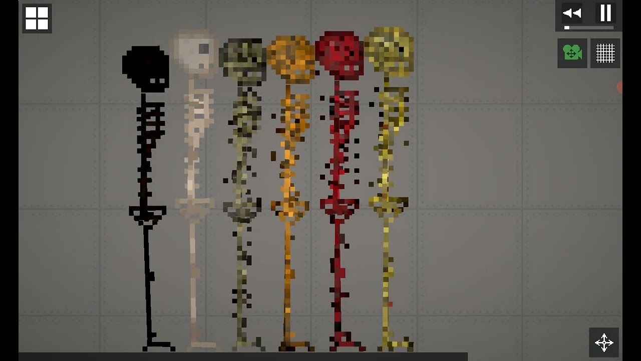 melon playground skeleton - YouTube