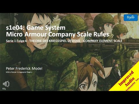s1e04: Game System Micro Armour Company Scale Rules - YouTube