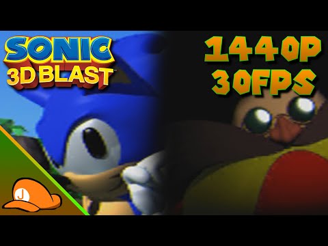 Sonic 3D Blast (Widescreen) Good & Bad Ending Cutscene 1440p 30fps