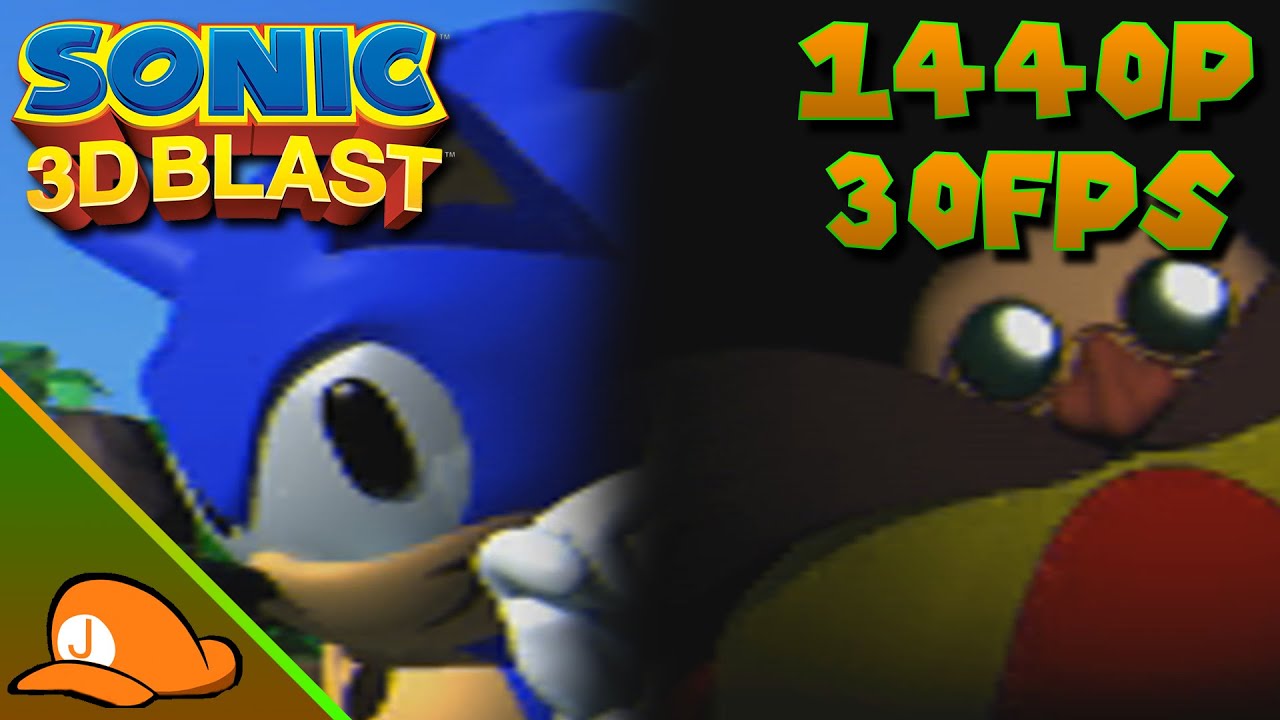 Sonic 3D Blast (Widescreen) Good & Bad Ending Cutscene 1440p 30fps ...