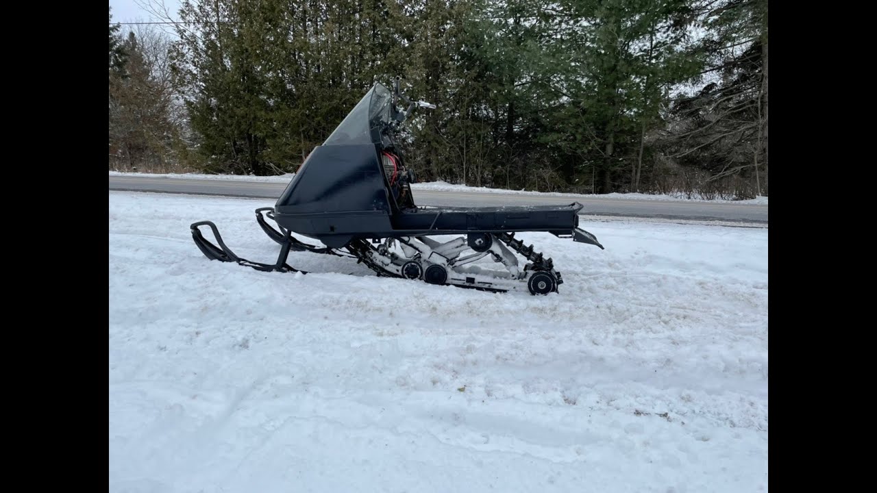 skidoo elan mod sled - YouTube