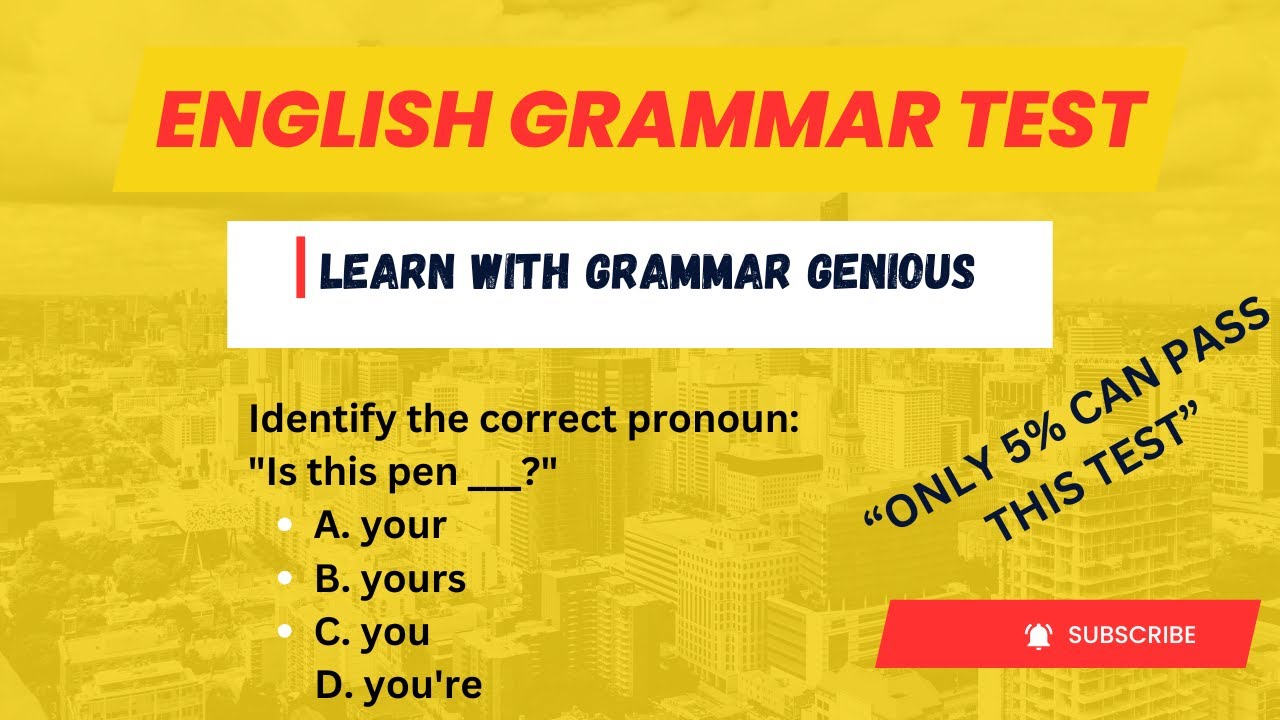 🔥 Test Your English! 20 Unique Grammar Questions with Answers | Grammar ...