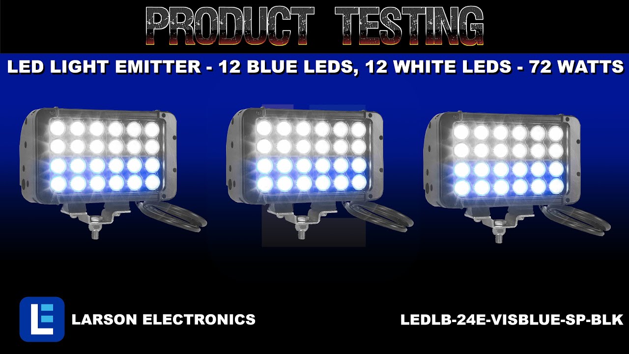 LED Light Emitter - 12 Blue LEDs, 12 White LEDs - 72 Watts - 800'L X ...